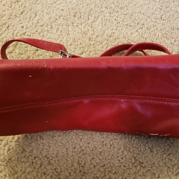 Bags | Vintage Style Leather Red Mini Bag | Poshmark